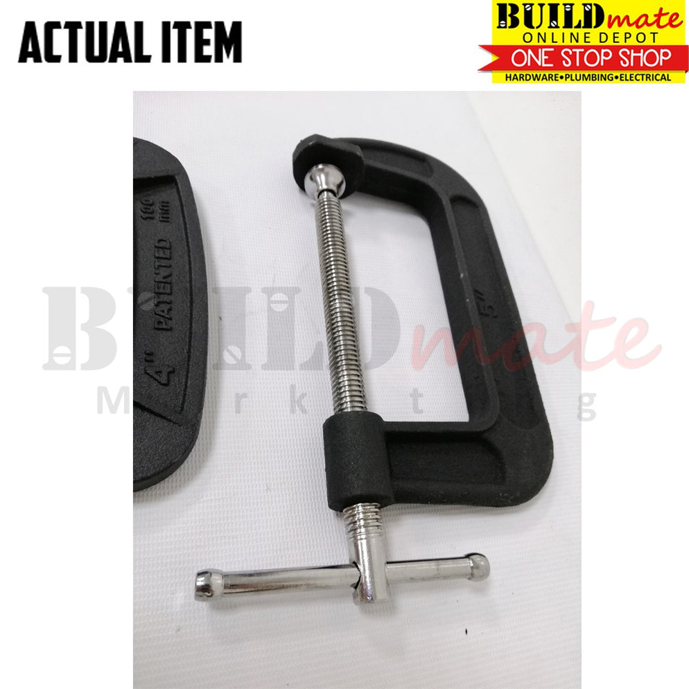 INGCO G Clamp Cast Iron 4" , 5" , 6" •BUILDMATE• IHT — Buildmate