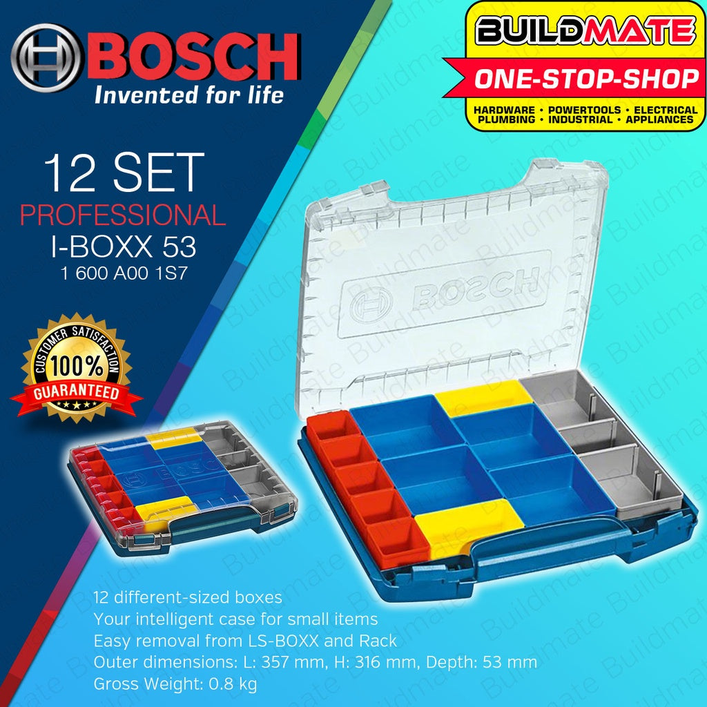 BOSCH Professional Carrying Case Tool Box Organizer I-BOXX 53 Set 12 1 ...