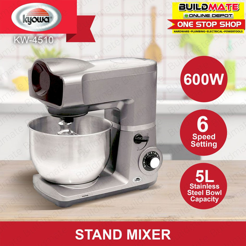 Kyowa 6-Speed 5-Liters Stand Mixer with Accessories Stainless Steel Bo ...