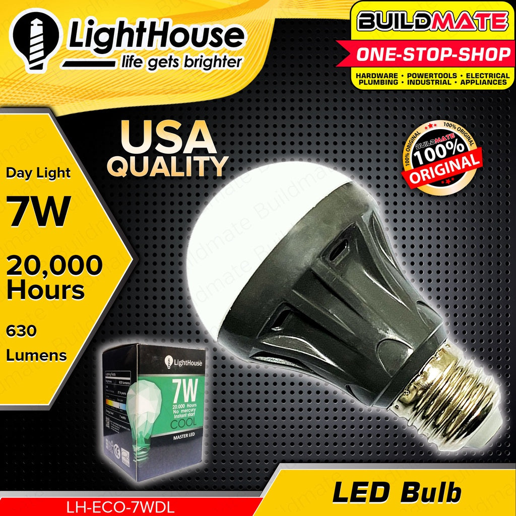LIGHTHOUSE by POWERHOUSE LED Light Bulb E27 DAYLIGHT (ECONOMY) 7W •BUI ...