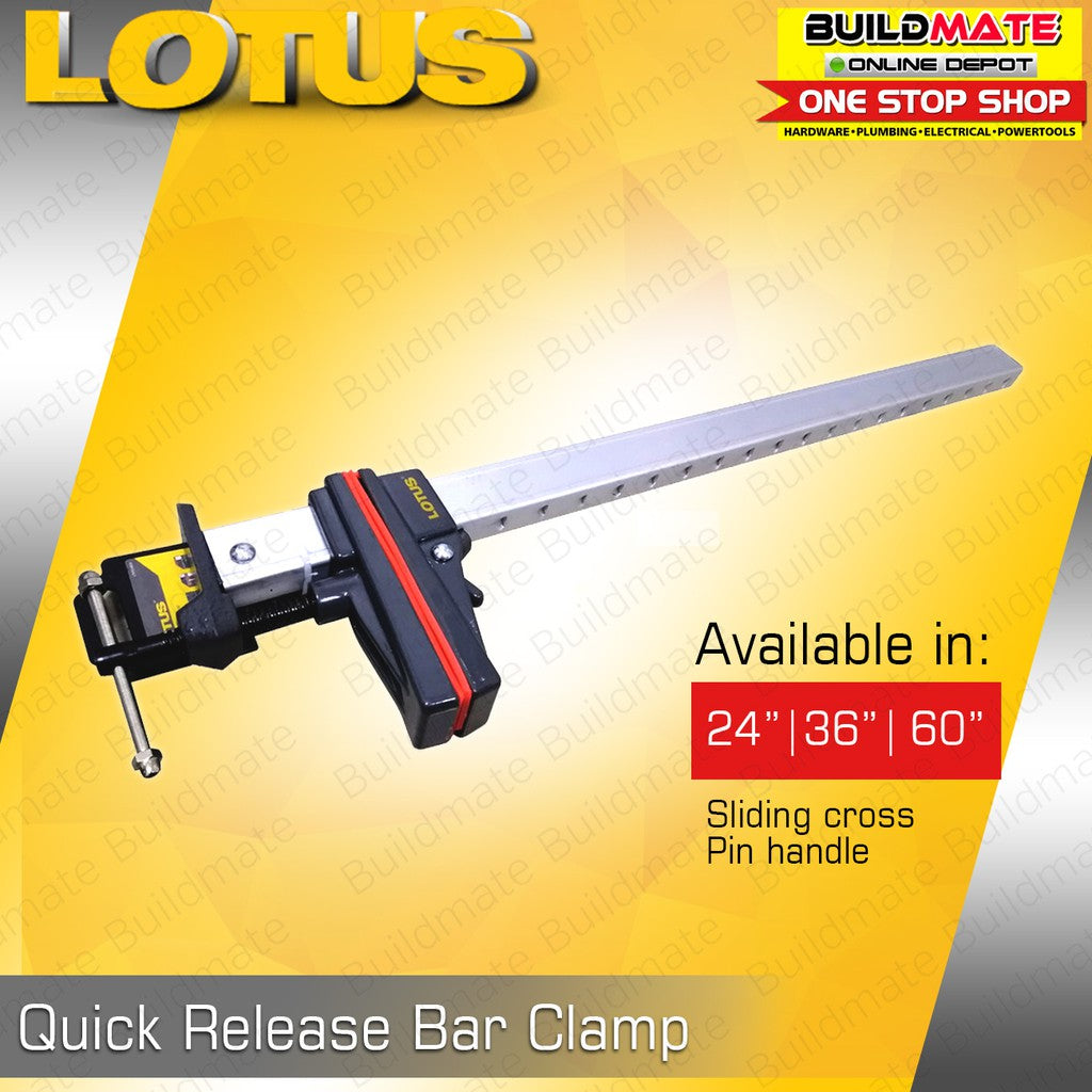 LOTUS Quick Release Bar Clamp 24" | 36" •BUILDMATE• LHT — Buildmate