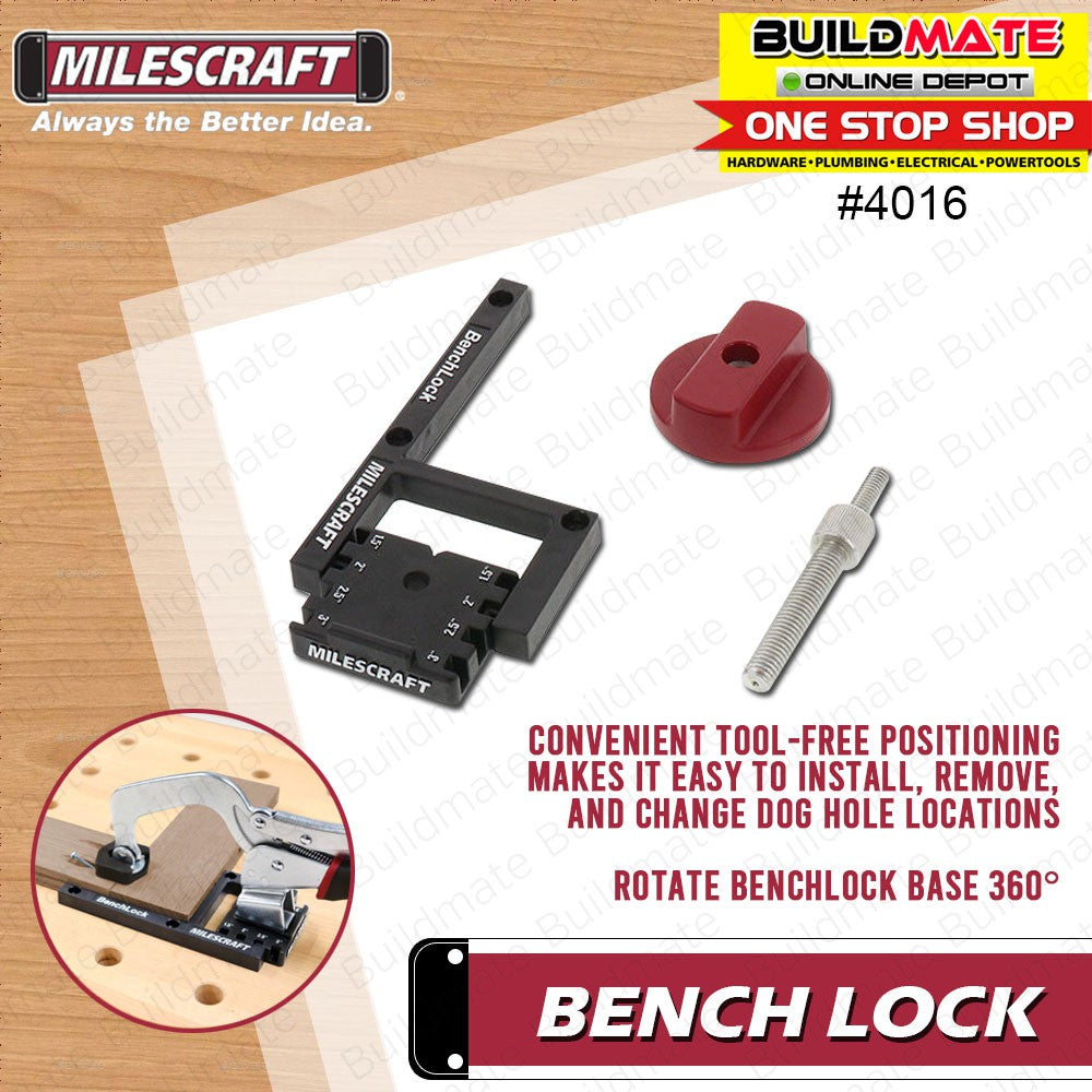 MILESCRAFT Bench Lock #4016 •BUILDMATE• — Buildmate
