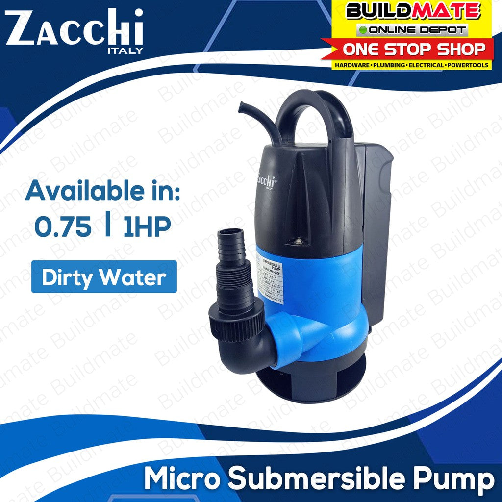 ZACCHI Micro Submersible Pump Dirty Water •BUILDMATE• — Buildmate