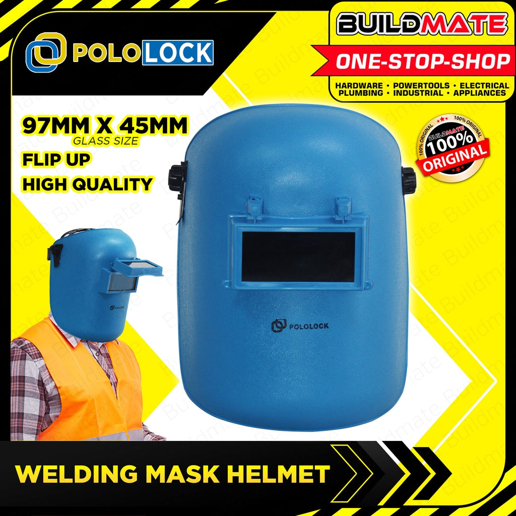 PLL Welding Mask Helmet with Flip Top Dark Glass Eye Protector 100% OR ...