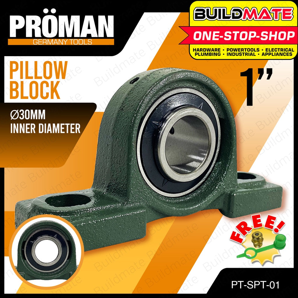 PROMAN GERMANY Pillow Block 1" 30mm PT-SB-B1/2/3 •BUILDMATE• — Buildmate