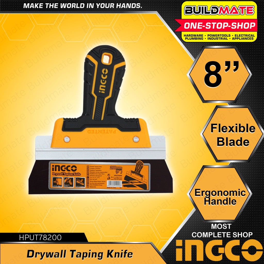 INGCO Drywall Taping Knives 8" 200mm HPUT78200 •BUILDMATE• HT2 — Buildmate