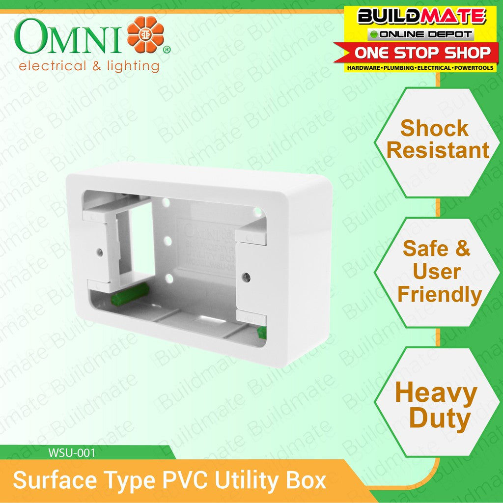OMNI Surface Type PVC Utility Box WSU-001 •BUILDMATE• — Buildmate