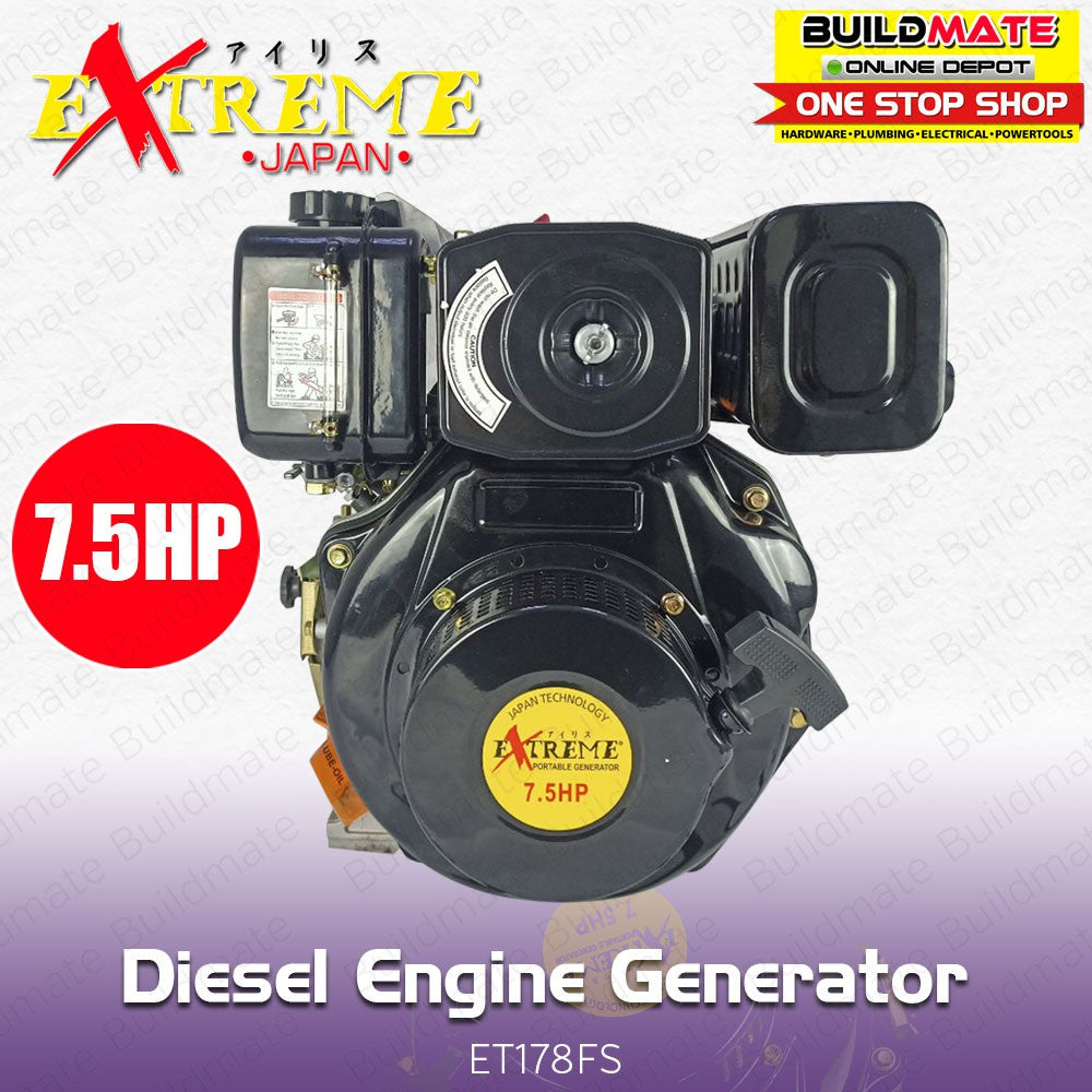 EXTREME Japan Diesel Engine Industrial 7.5 HP Heavy Duty ET178FS •BUIL ...