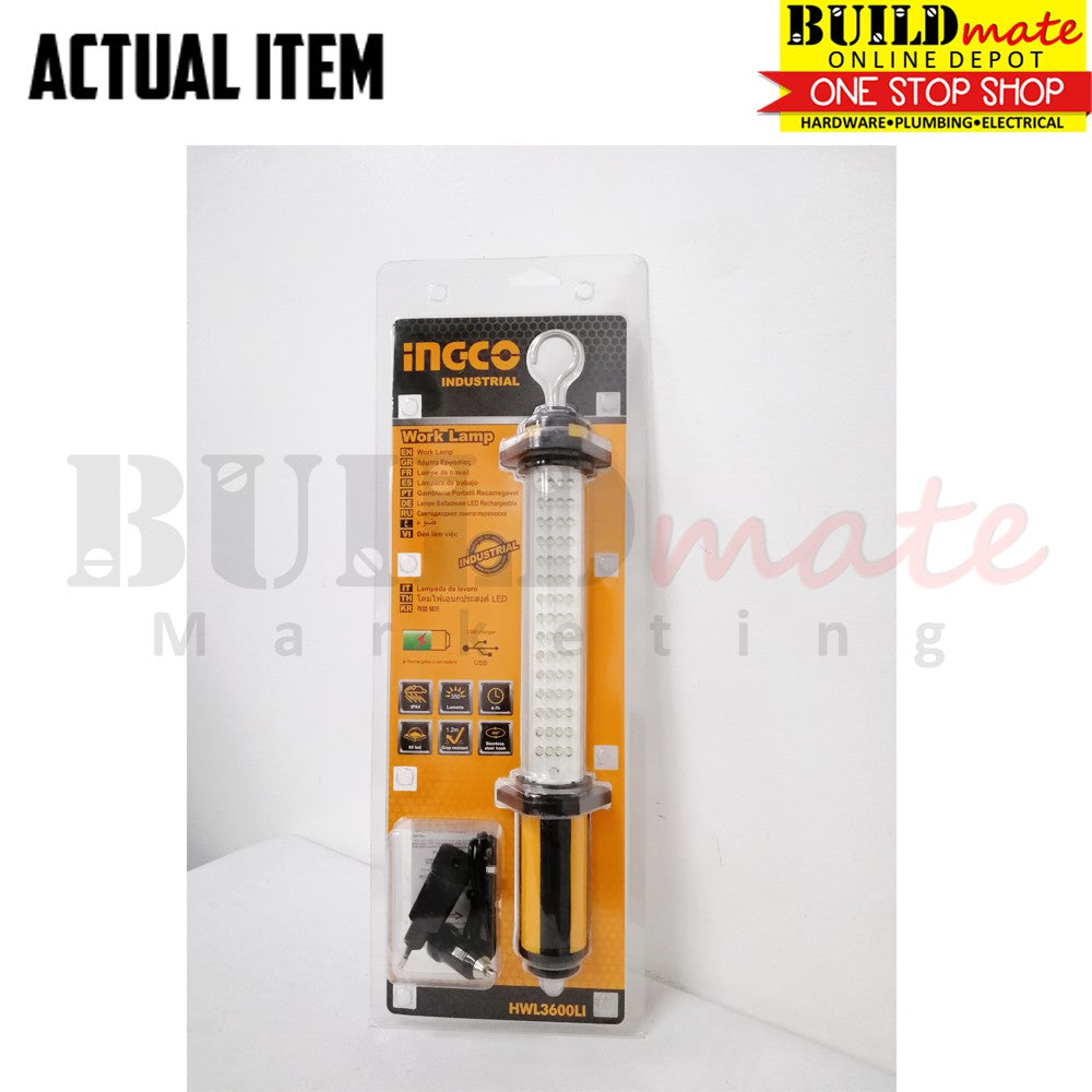 INGCO Rechargeable Work Lamp 60pcs LED HWL3600LI IHT — Buildmate