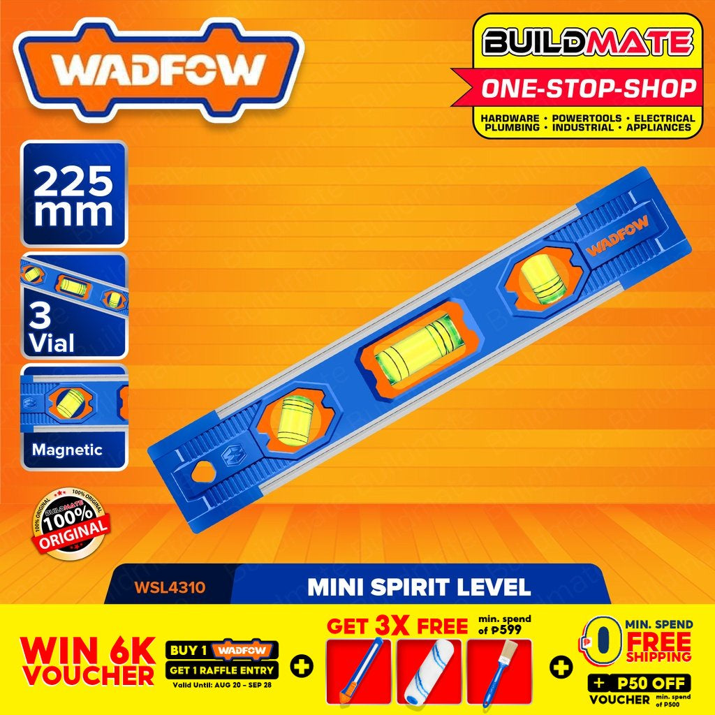 WADFOW Mini Spirit Level With Magnetic 225mm Mini Bubble Level Box Spi ...