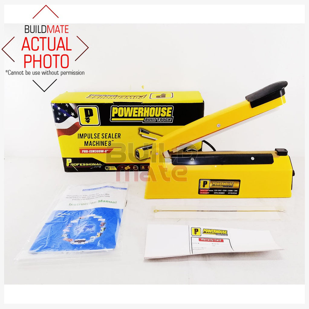 POWERHOUSE Plastic Impulse Sealer Machine 8" 300W PHB-ISM300W-8 •BUILD ...