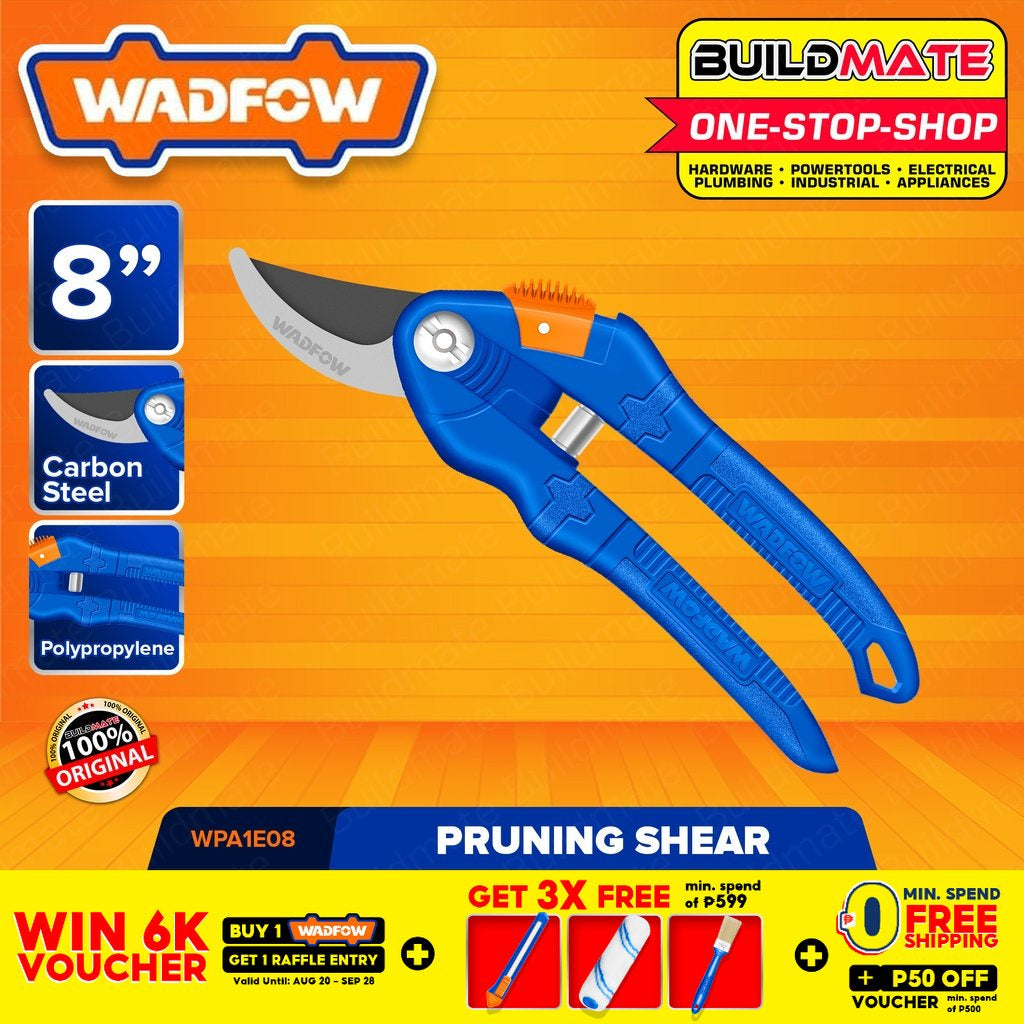 WADFOW Pruning Shear Garden Plant Pruning Shear Scissor 200mm 8" Inch ...
