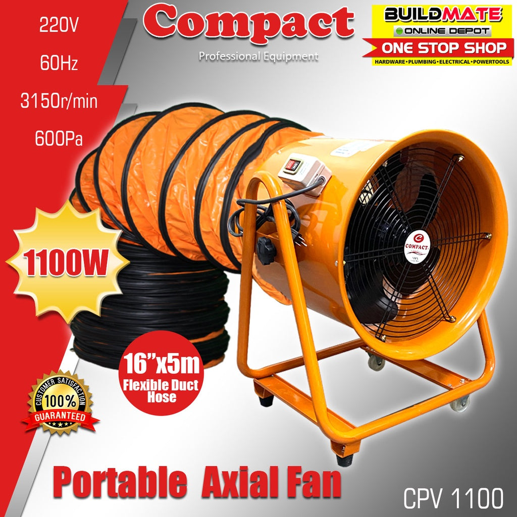 COMPACT 16" Portable Axial Fan Industrial Air Blower Ventilator CPV-11 ...