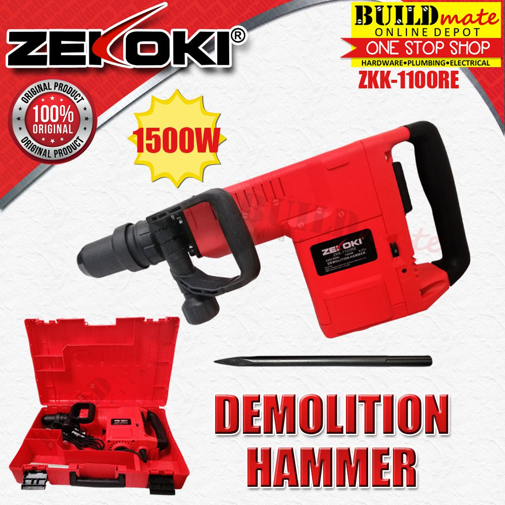ZEKOKI Demolition Hammer Jack 10KG 1500W ZKK-1100RE •NEW ARRIVAL ...
