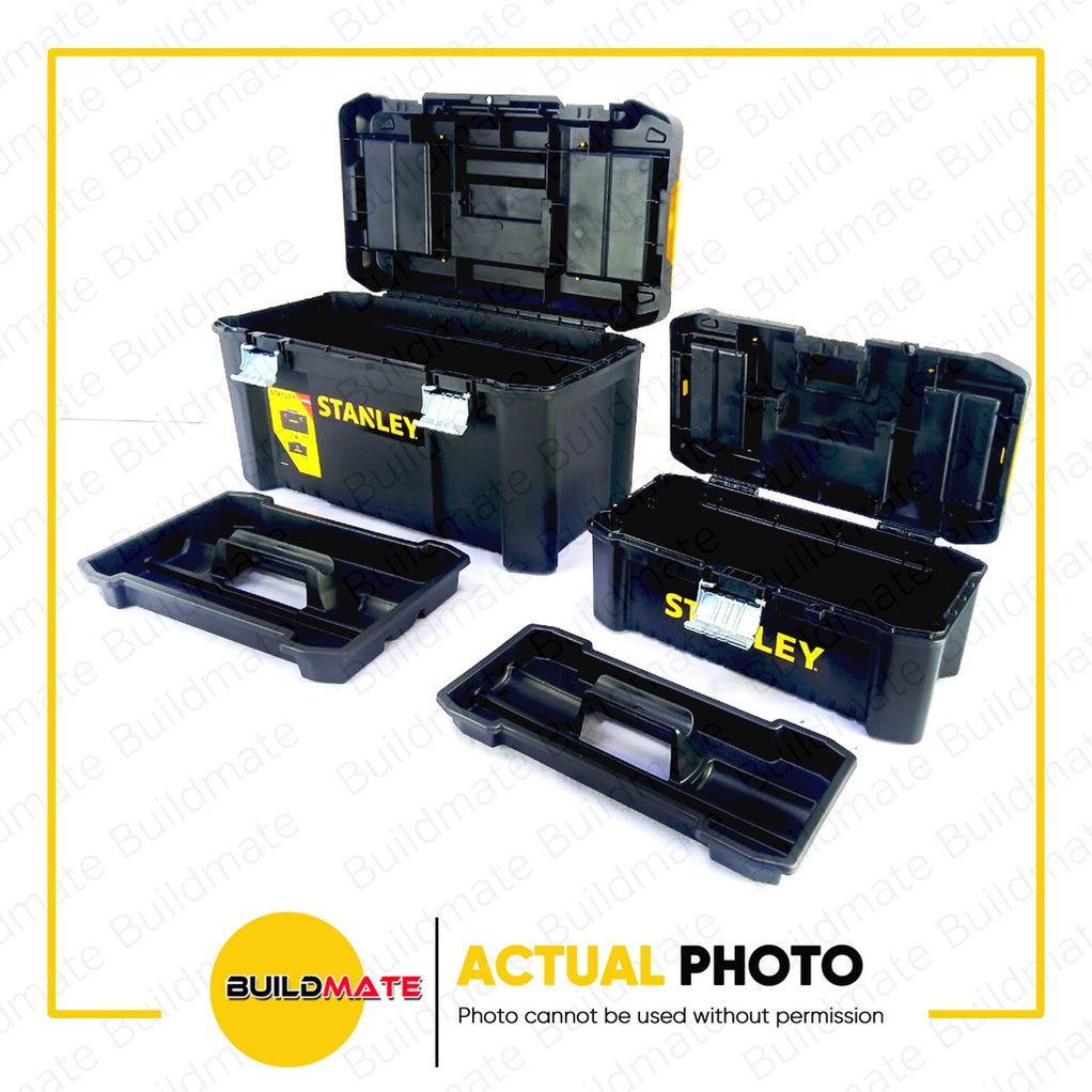 STANLEY 19" Essential Tool Box with Metal Latches +FREE 12.5" Toolbox ...