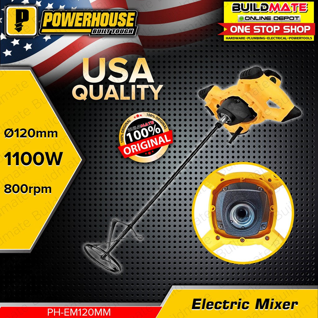 BUILDMATE Powerhouse Electric Mixer 900W Ø120mm PH-EM120MM - PHPT ...