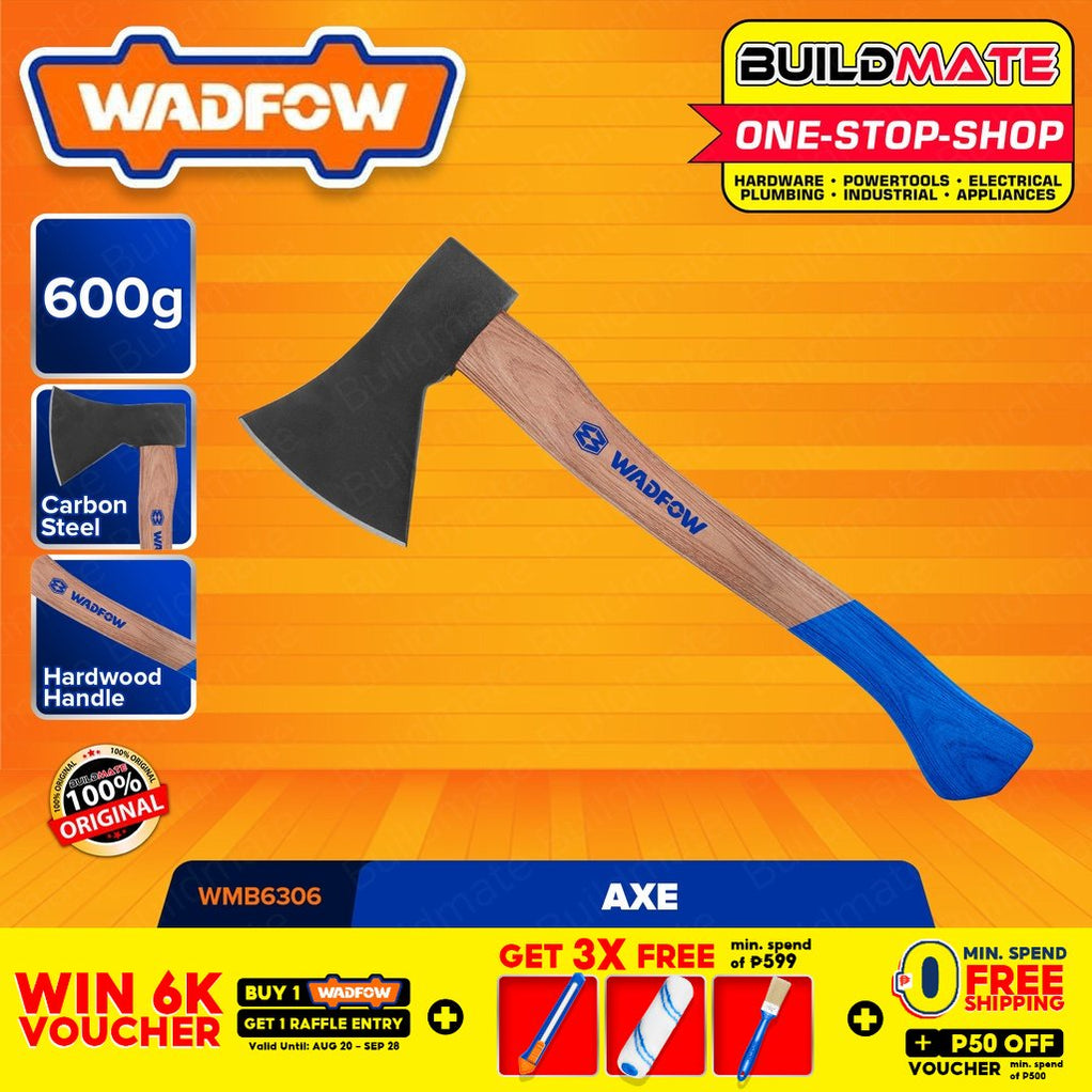 WADFOW Hand Axe 600g Drop-forged Axehead Hardwood Handle Hatchet Hand ...