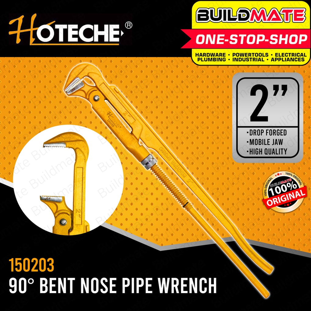 Hoteche Bent Nose Swedish Pipe Wrench 2" inches HTC-150203 •BUILDMATE ...