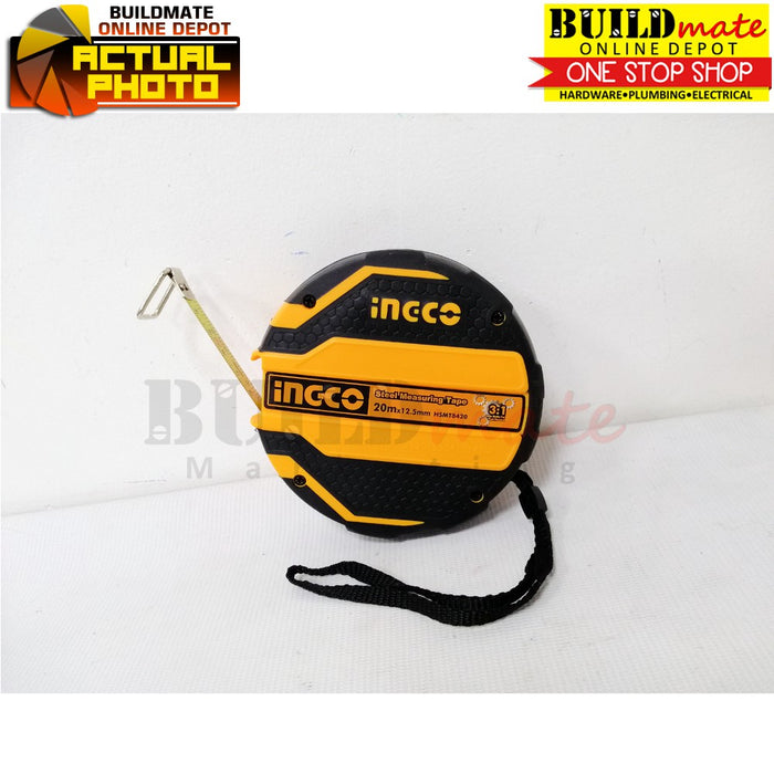 INGCO Steel Measuring Tape 3:1 Gear Ratio for Fast Rewind 20M HSMT8420 ...