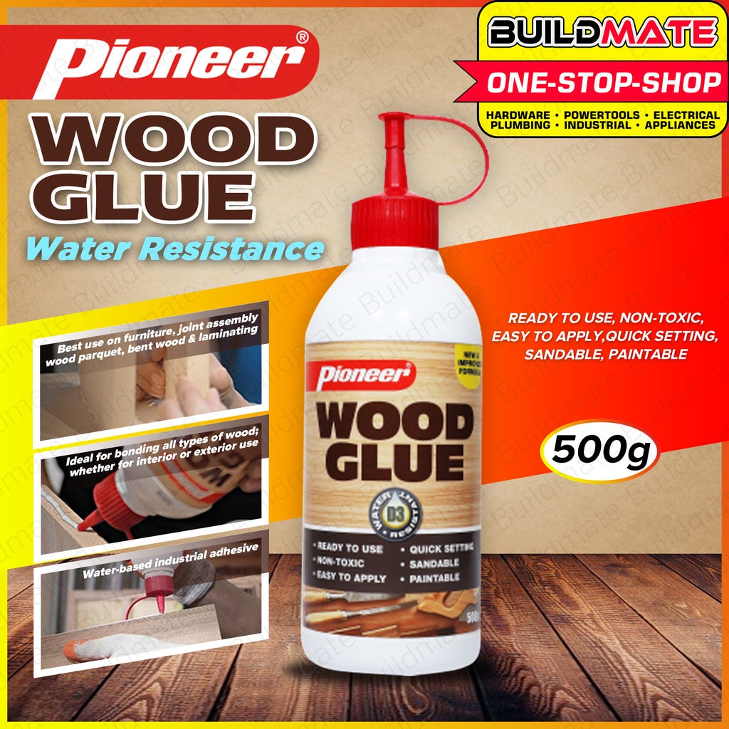 PIONEER Woodworking Wood Glue 500G Water-Resistant Polyvinyl Acetate A ...