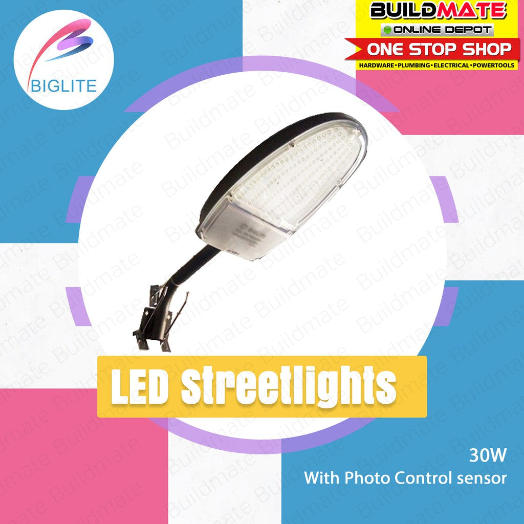 BIGLITE LED Streetlights with Photo Control Sensor 30W •BUILDMATE ...