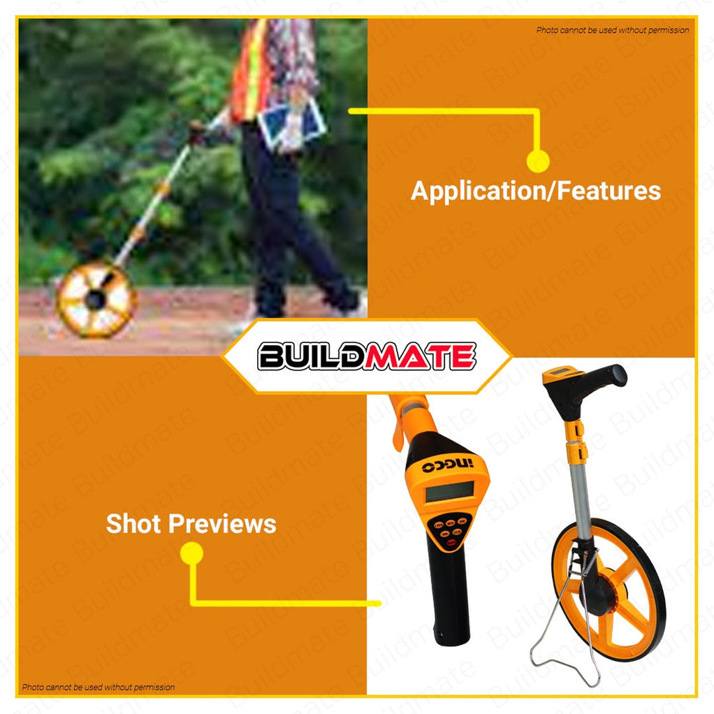 INGCO Digital Display Measuring Wheel With Stand Metric & Inch HDMW01 ...