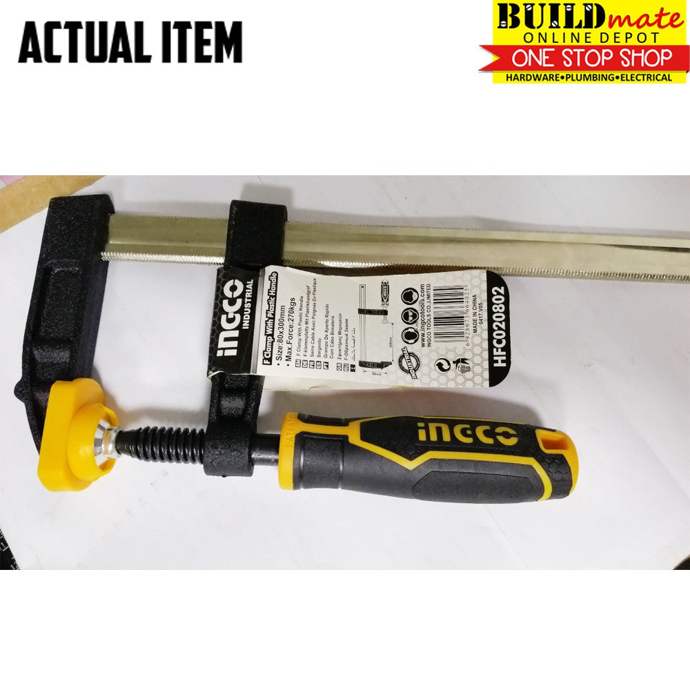 INGCO F Clamp DIY 50x200mm With Full Total Rubberize Handle HFC020502 ...
