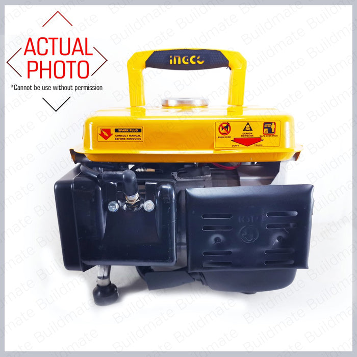 INGCO 900W Portable Gasoline Generator 1KVA 2 Stroke Engine Open Recoi ...