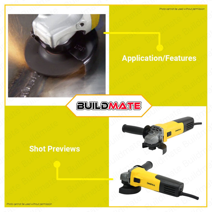 OMEGA Angle Grinder 850W ASPO-AG-850 •BUILDMATE• — Buildmate