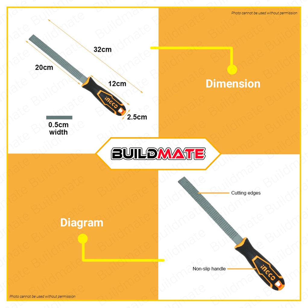 INGCO Flat Wood File HWFF088 100% ORIGINAL / AUTHENTIC •BUILDMATE• HT2 ...