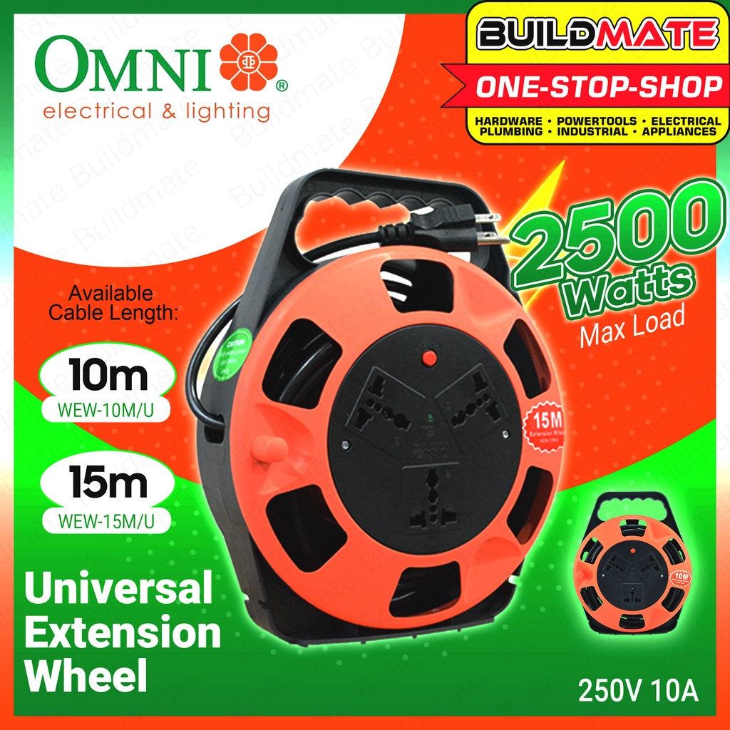 Omni Extension Cord Wheel Power Strip 10m 15m (WEW10MU WEW15MU) •BU ...