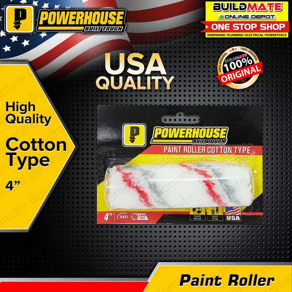 POWERHOUSE Baby Paint Roller 4" Cotton Type with/without Handle •BUILD ...