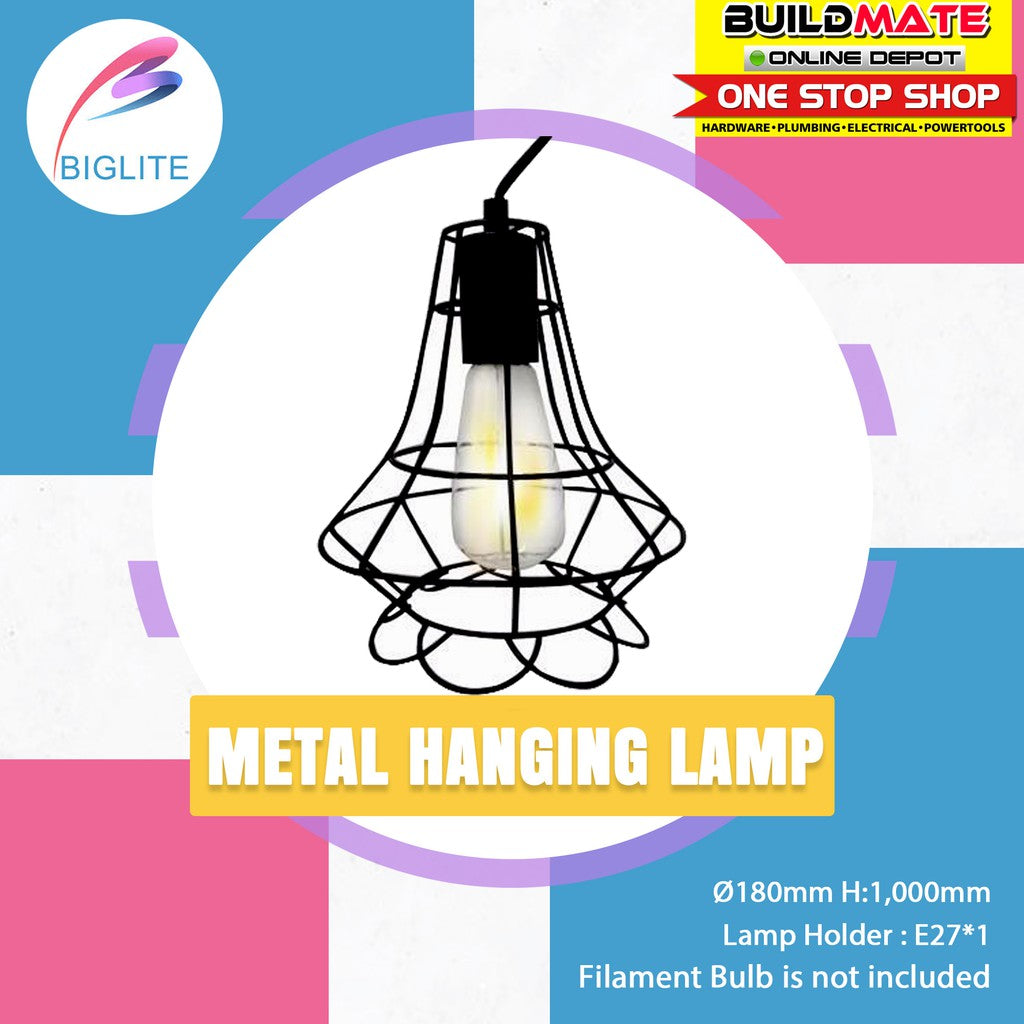 BIGLITE Metal Hanging Lamp MHL-SP116209/I •BUILDMATE• — Buildmate