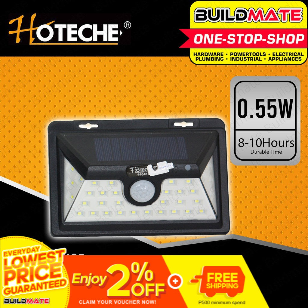 HOTECHE Solar Senor LED Wall Light 0.55W HTC-440401 •BUILDMATE• — Buildmate