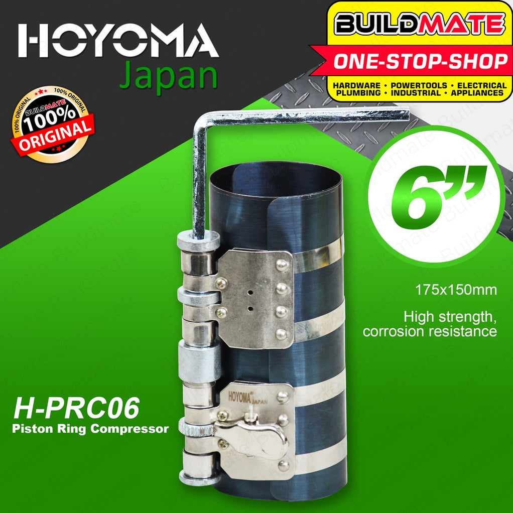 HOYOMA JAPAN Piston Ring Compressor 4" Inch & 6" Inch Adjustable Pisto ...