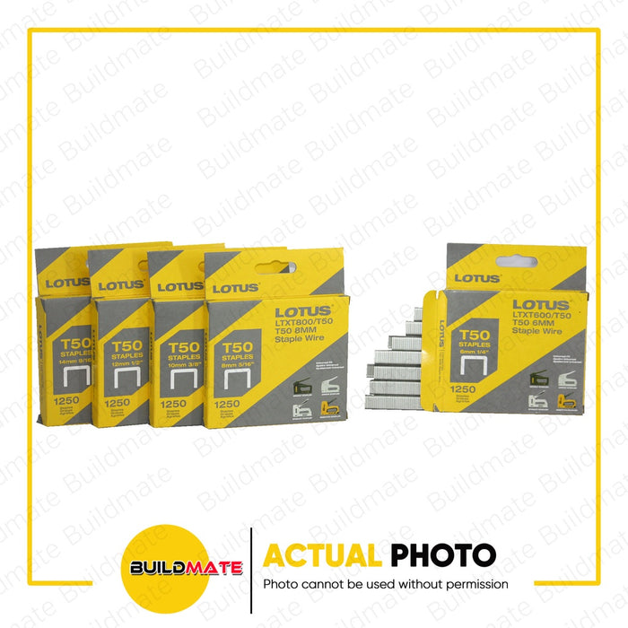 LOTUS Staple Wire 1000 PCS T50 6mm | 8mm | 10mm | 12mm | 14mm 10MM LTX ...