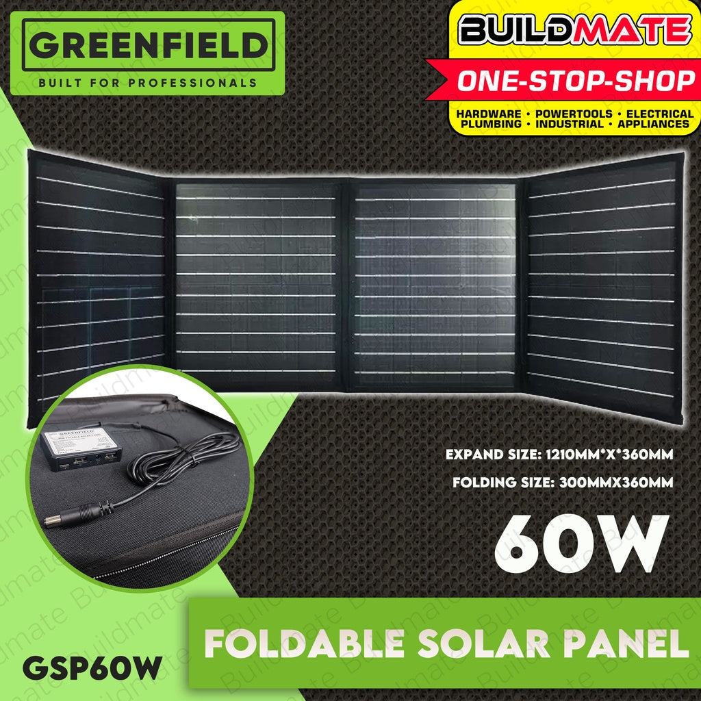 Greenfield Foldable Solar Panel 60W Compatible With Portable Solar Gen ...