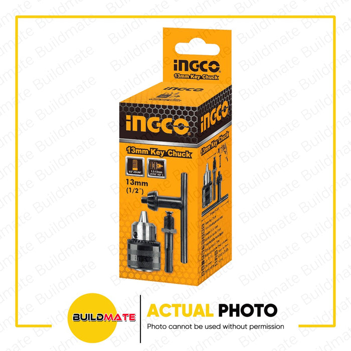 INGCO Drill Key Chuck with Adaptor 13mm Keyed Drill Chuck Adapter for ...