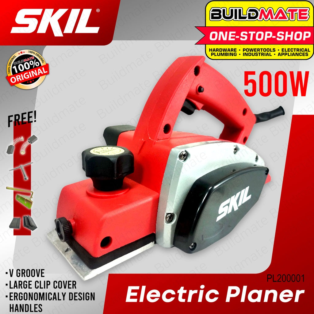 SKIL Electric Wood Planer 500W 82MM For Woodworking PL200001 •BUILDMAT ...