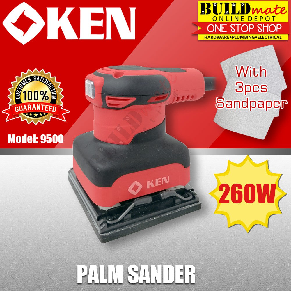 KEN Palm Finish Sander 260W 9500 100% ORIGINAL — Buildmate