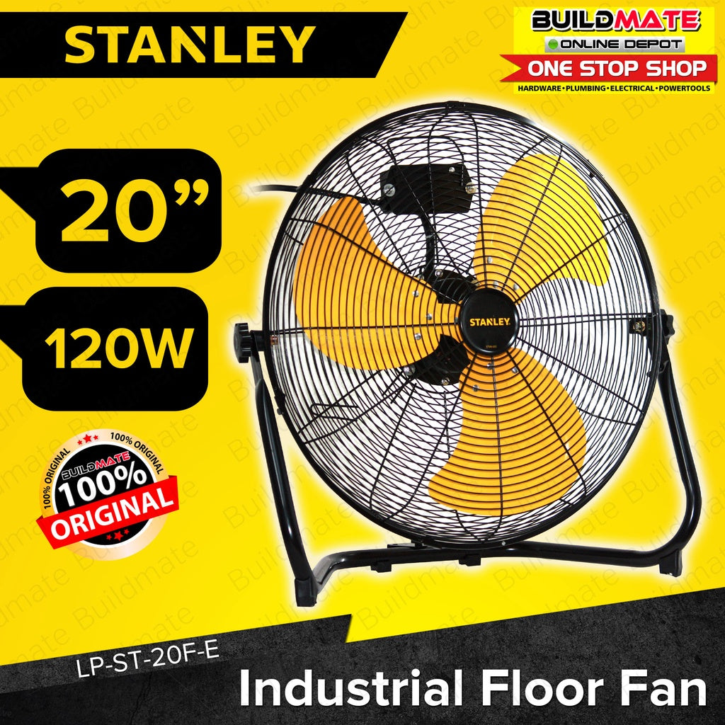 STANLEY 20" 120W Industrial Floor Fan LP-ST-20F-E •BUILDMATE• — Buildmate