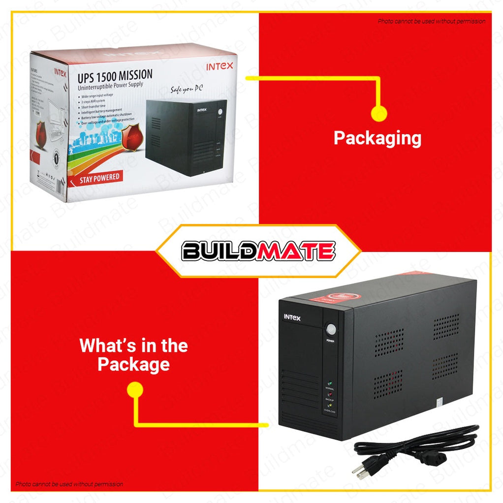 INTEX UPS Uninterruptible Power Supply 1500VA ITM1500VA 100% ORIGINAL ...