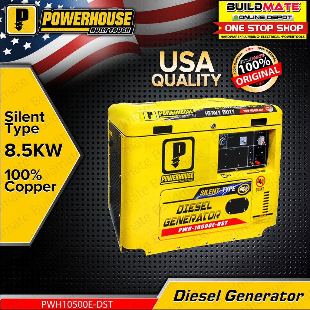 POWERHOUSE Diesel Silent Type Generator with Battery for Electric Star ...