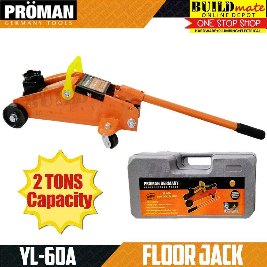 PROMAN Floor Jack 2 TONS with Case YL-60A •NEW ARRIVAL!• •BUILDMATE ...