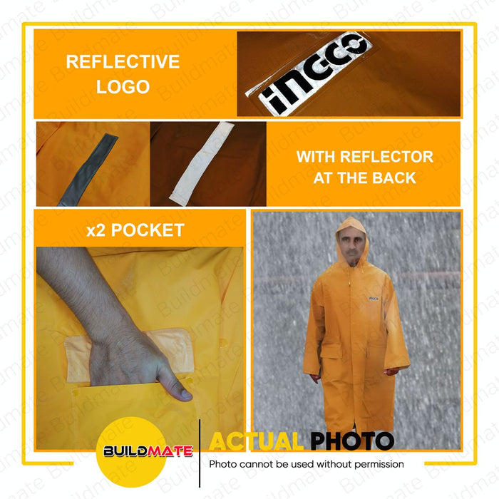INGCO Rain Coat New PVC Material HRCTL031 SOLD PER PIECE •BUILDMATE• I ...