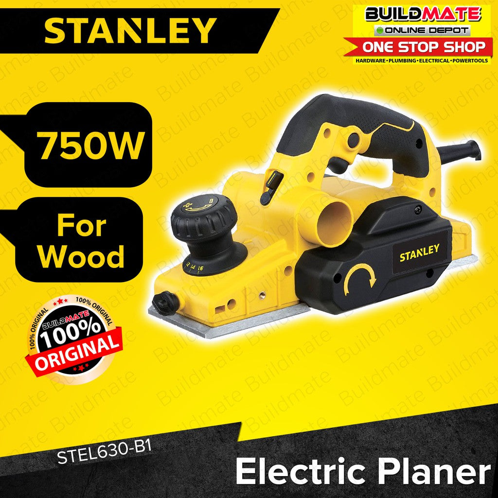 STANLEY Portable Electric Wood Planer 750W STEL630-B1 •BUILDMATE• SPT ...