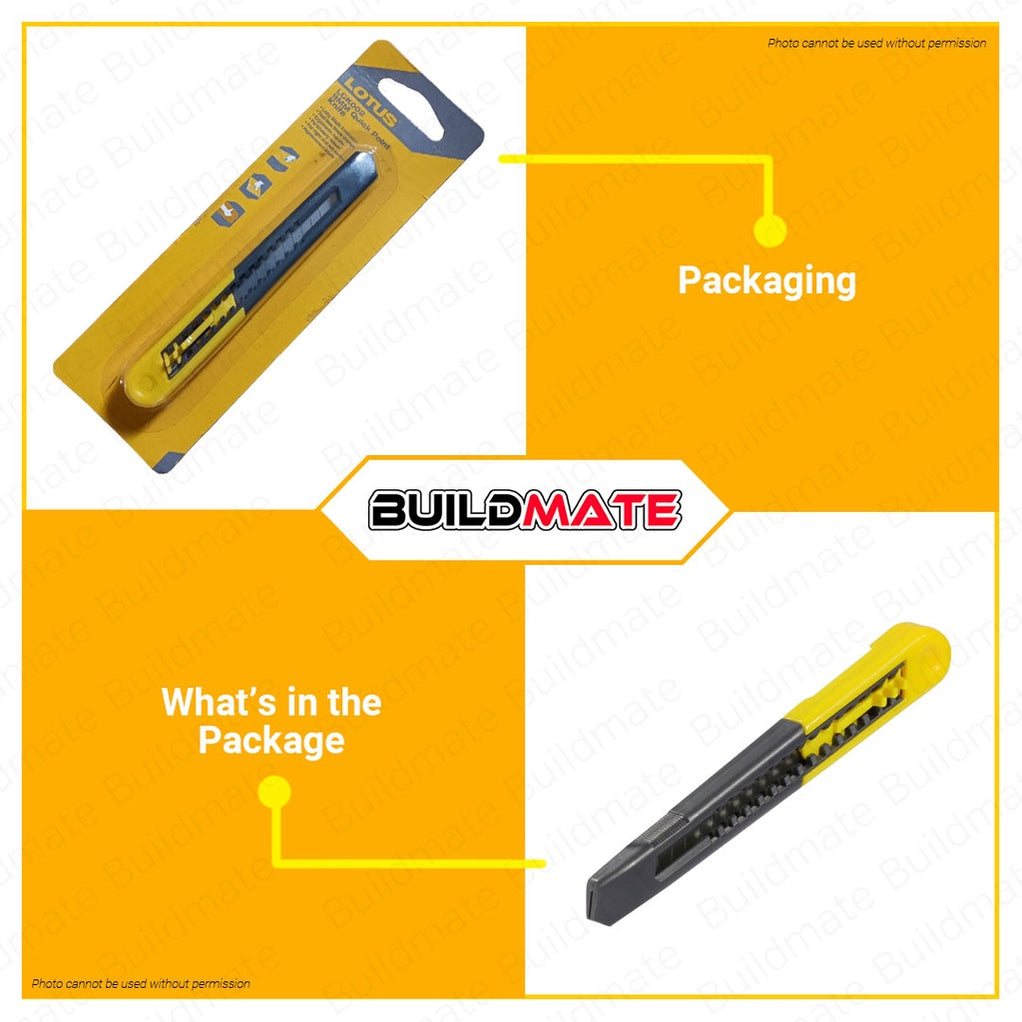 LOTUS 9MM Snap Off Quick Point Knife Utility Blade Cutter Knife Snap-O ...