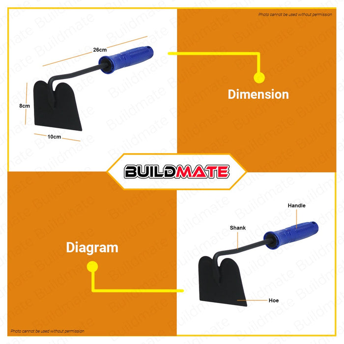 WADFOW Garden Hoe Hollow Hoe Sharp Durable Garden Tool Hand Shovel Wee ...