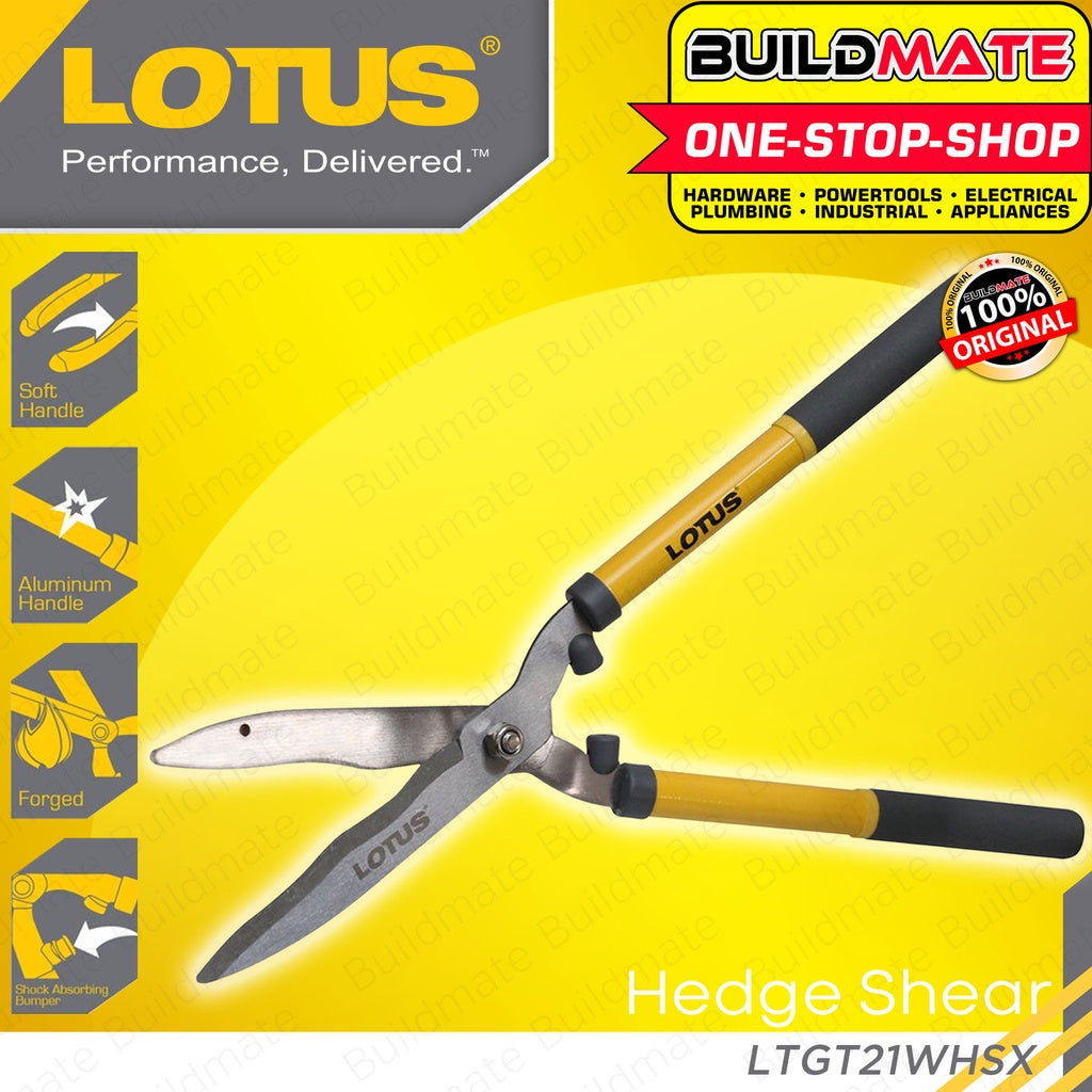 LOTUS Hedge Shear 21" Inch Wavy Grass Cutter Garden Cutting Scissor St ...
