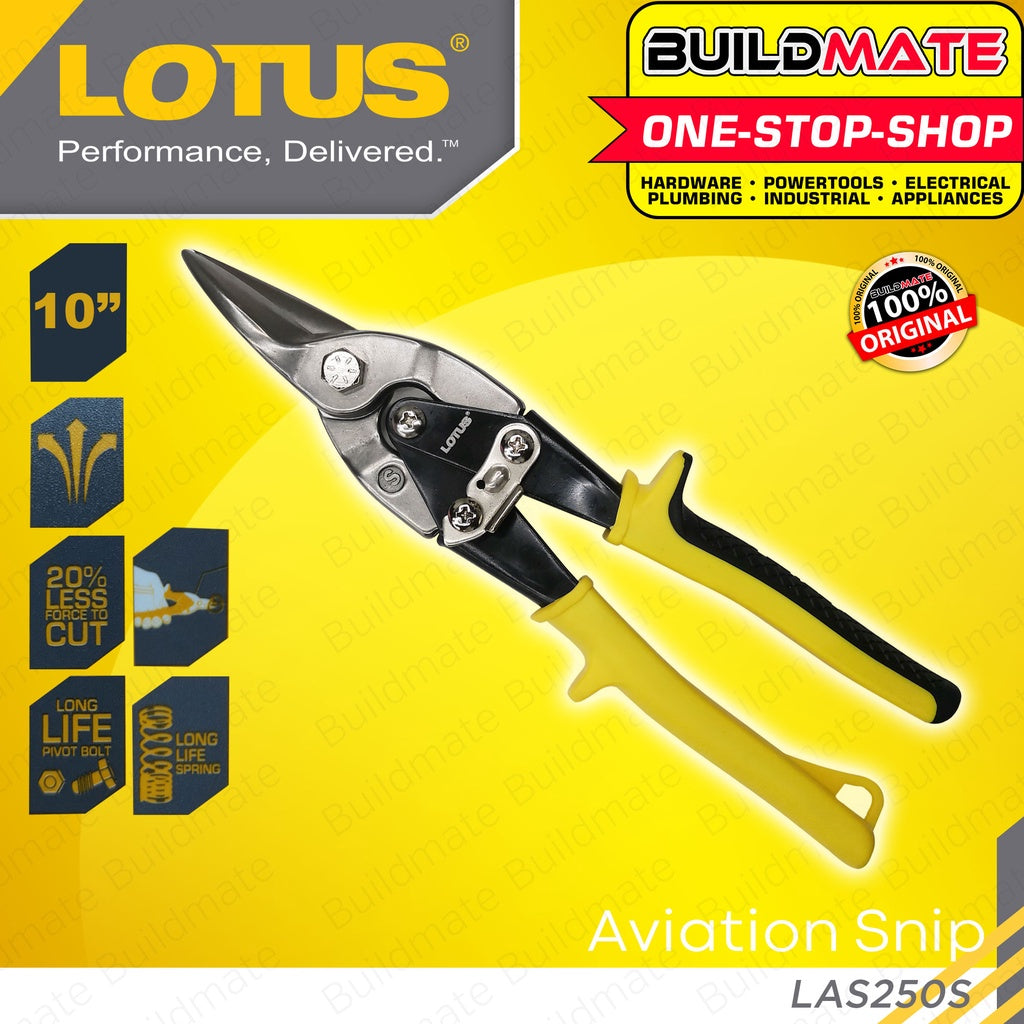 LOTUS Aviation Snip STRAIGHT Snips 10" Inch / 250mm Cutter Shear AS250 ...